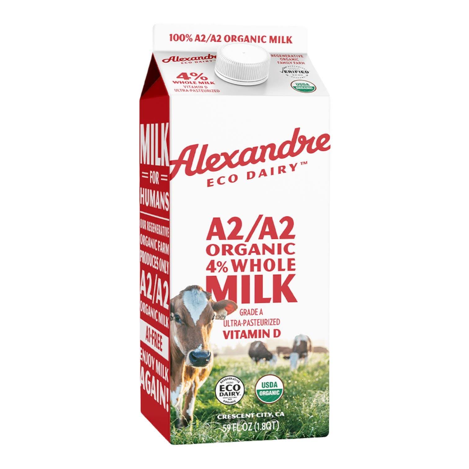  Organic Whole Milk A2 A2 4 Milk Fat By Alexandre Family Farm 59 Fl