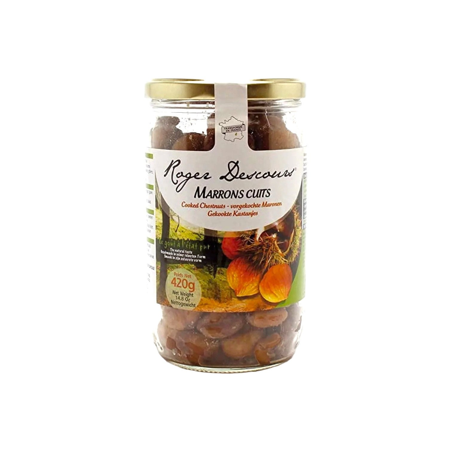 🇫🇷 Whole Cooked & Peeled Chestnuts by Roger Descours (420g) | FRENCHERY